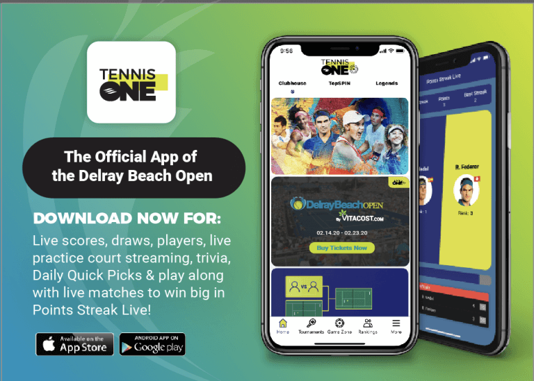 Delray Beach Open Partners with TennisONE for Official Tournament App ...
