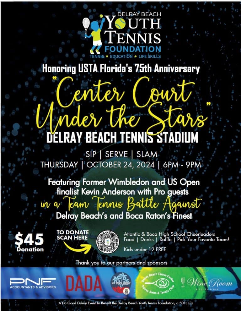 “Center Court Under the Stars” - Delray Beach Tennis Stadium - USTA Florida